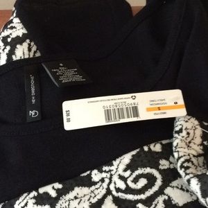 new directions | Sweaters | New Direction Bw Tunic With Floral Design ...